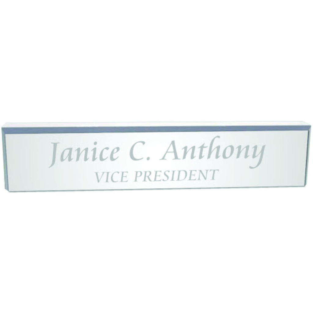 Acrylic Desk Wedge Desk Wedge Name Plates — Action Awards