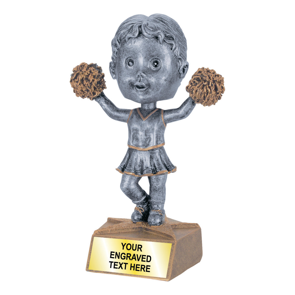Cheer Bobblehead Trophy — Action Awards