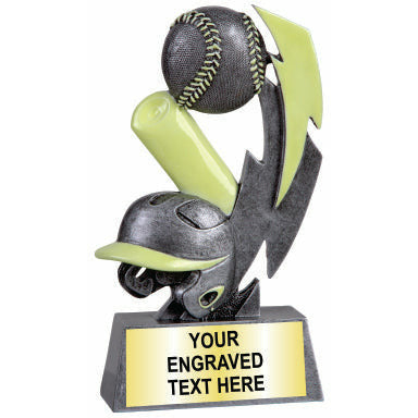 6" Glow in the Dark Baseball Trophy — Action Awards