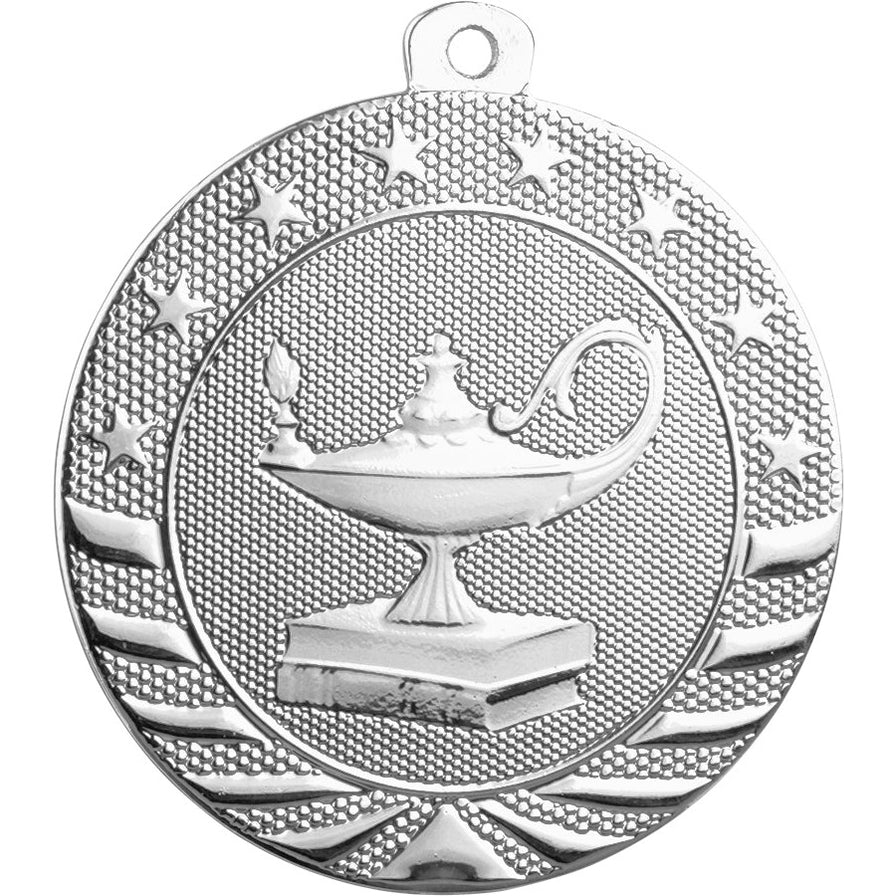 2 3/4" Starbrite Lamp of Knowledge Medal — Action Awards