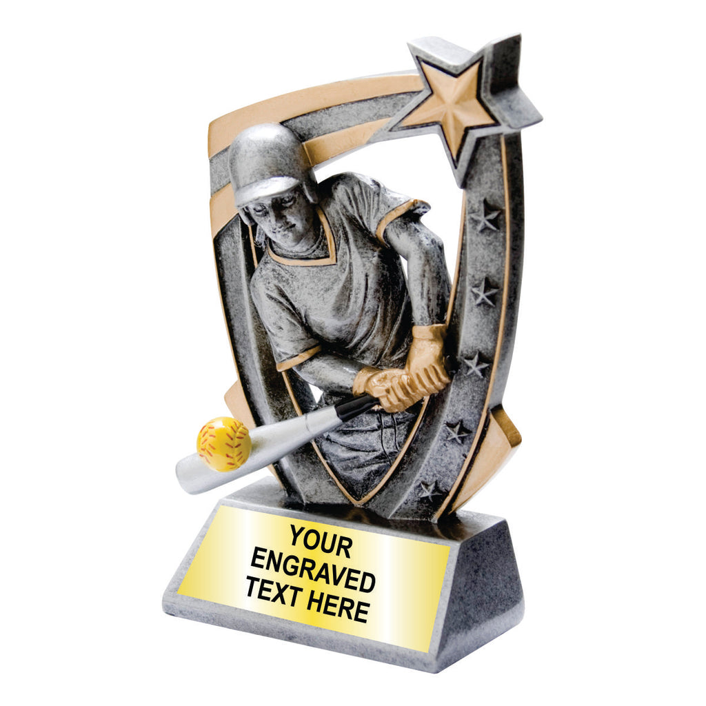 10" Softball Trophy — Action Awards