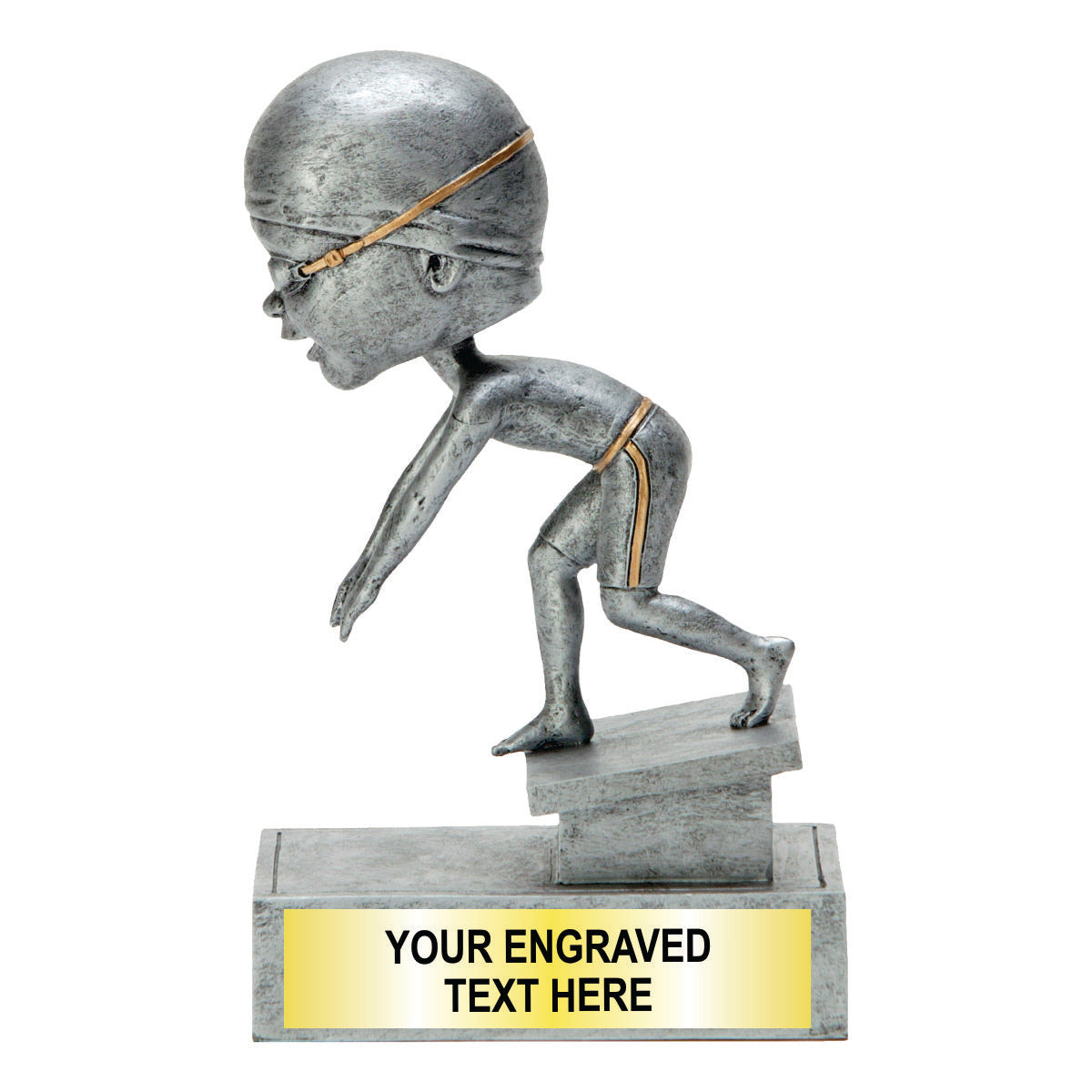 Swimming Bobblehead Trophy — Action Awards
