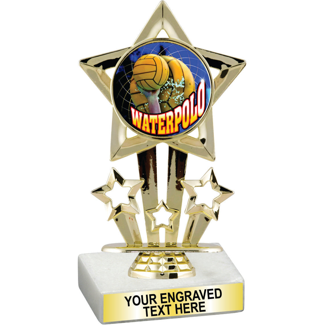 6 3/4" Water Polo Stars Trophy — Action Awards