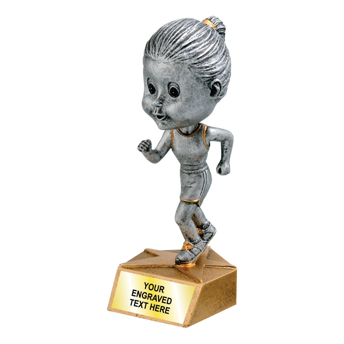 Runner Bobblehead Trophy — Action Awards