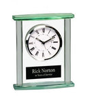 Rectangle Glass Desk Clock Award — Action Awards