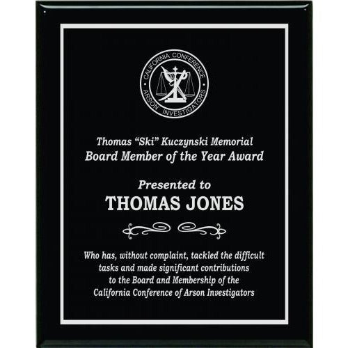 award plaque examples