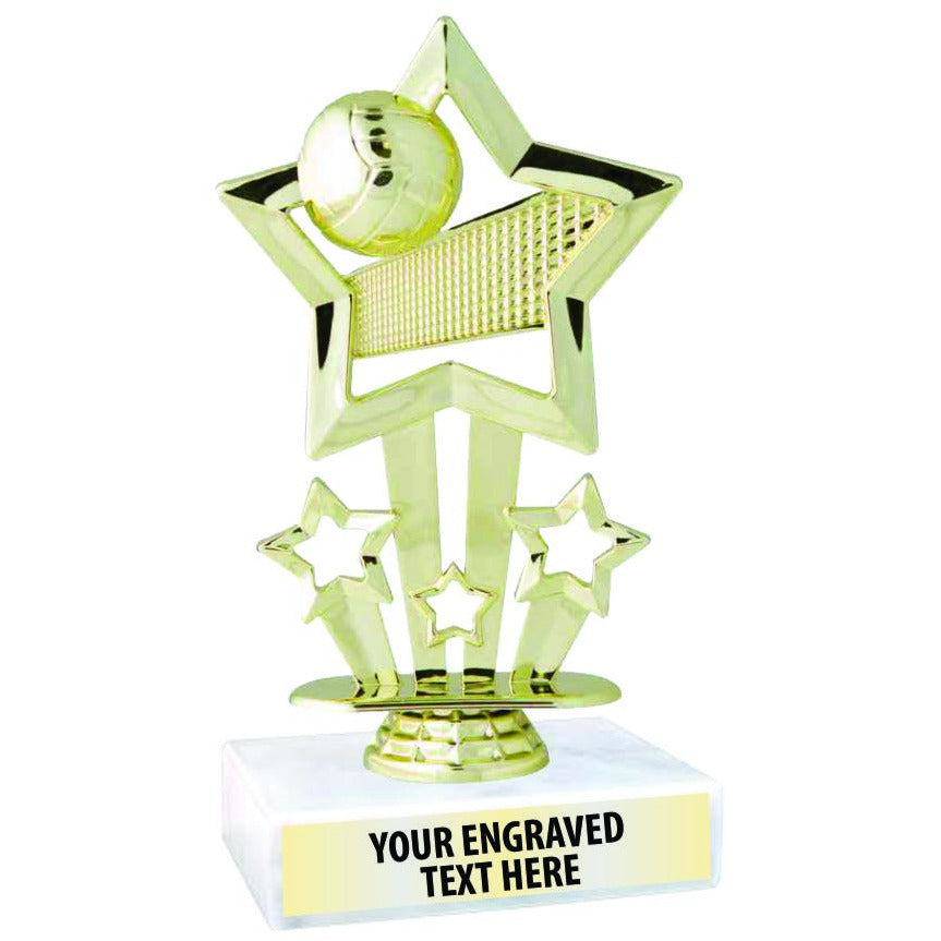 6 3/4" Volleyball Stars Trophy — Action Awards